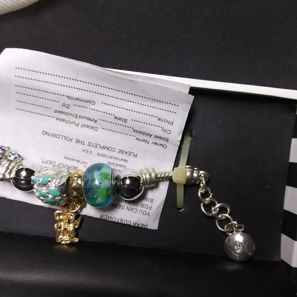 Figaro Couture | Jewelry | Figaro Couture Watch Charm Bracelet New ...
